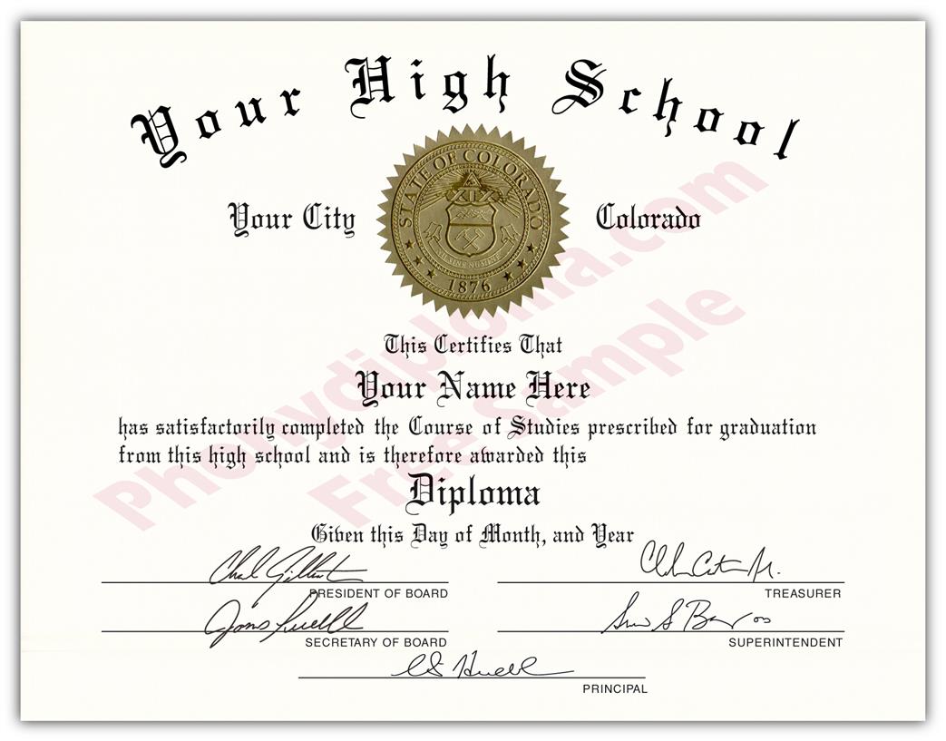 High School Fake Diplomas, Fake High School Degrees And Transcripts ...