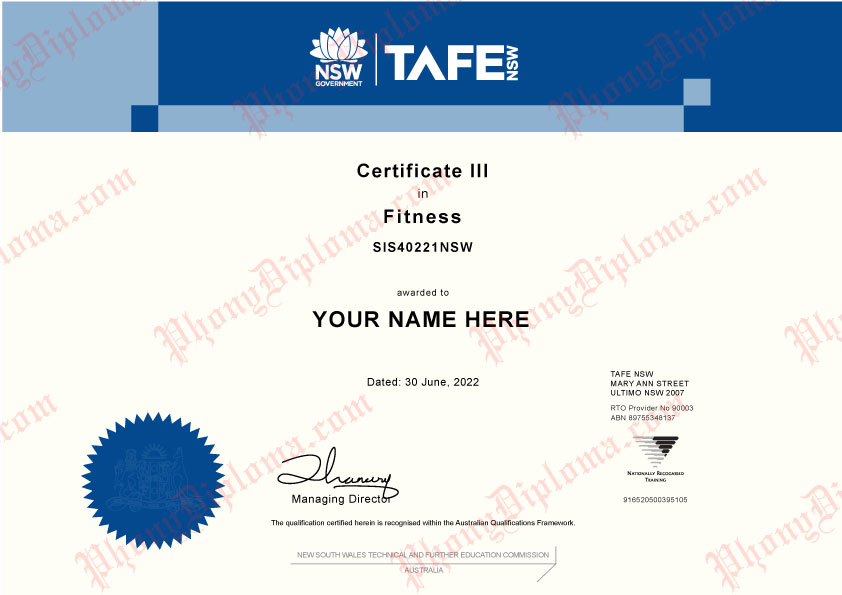 Australia TAFE Certificate